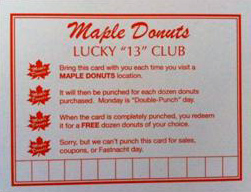 Rewards Program - Maple Donuts